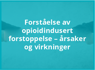 Opioid indusert forstoppelse